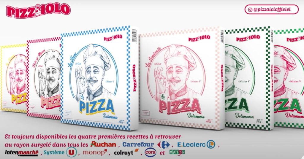 Mister V présente ses nouvelles pizzas Delamama avec son humour unique